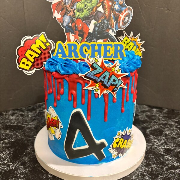 2D Gamer Cake Topper | Shaker Cake Topper Option | Gamer Birthday ...