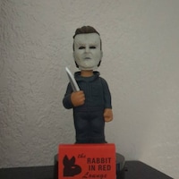 Rabbit in Red Lounge Michael Myers Halloween Film Unisex T-shirt in ...