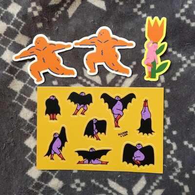 Vamp Sticker Sheet / 8 Halloween Stickers - Etsy