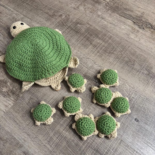 The ORIGINAL Turtle Memory Game *PATTERN* English Pdf ORIGINAL Stitched ...