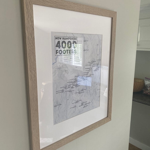 Adirondack Fire Tower Challenge Map 11x14 Print - Etsy