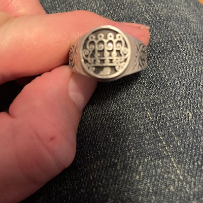 King Paimon Goetia Ring Ars Goetia Demon Seal Lemegeton - Etsy