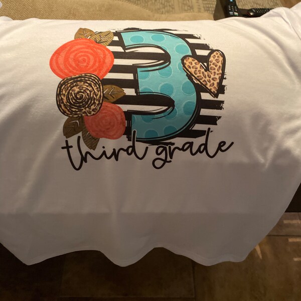 3rd Grade DTF Transfer, Sublimation Transfer, DTF (direct to Film ...
