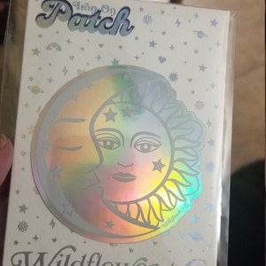 Sun & Moon Sticker Aesthetic Stickers Holographic Vinyl Mystical ...
