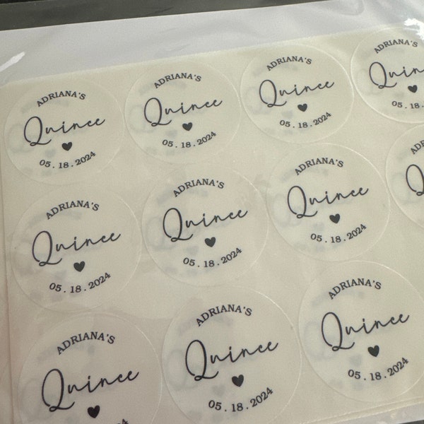 Mis XV Años, Quinceañera Sticker, Envelope Seal, 15th Birthday Stickers ...