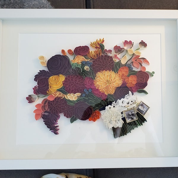 Car Quilling Art Paper Quilling Art Quilling Art Framed Nursery Gift ...