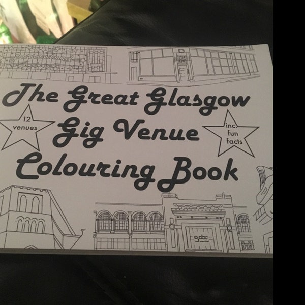 Glasgow Gig Venues - A5 Colouring Book - Music Fan Gift - Scottish ...