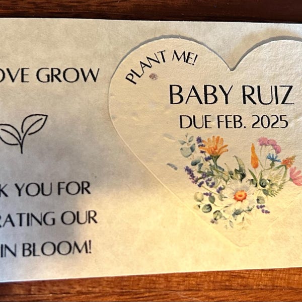 Wildflower Seed Wedding Favor for Guest in Bulk Seed Favor Wedding Bulk ...