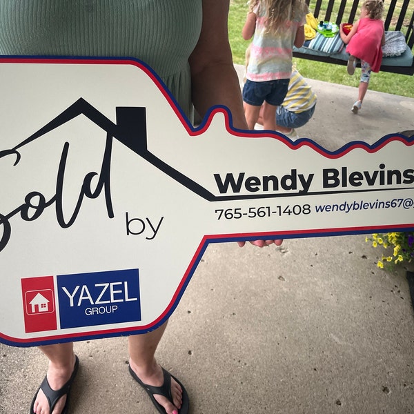 Realtor Sold Sign, Realtor Key Sign, Sold Sign, Realtor Sign, Real ...