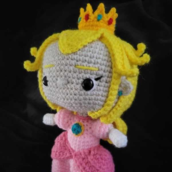 AMIGURUMI PATTERN Princess Peach Crochet Patterns | Super Mario ...