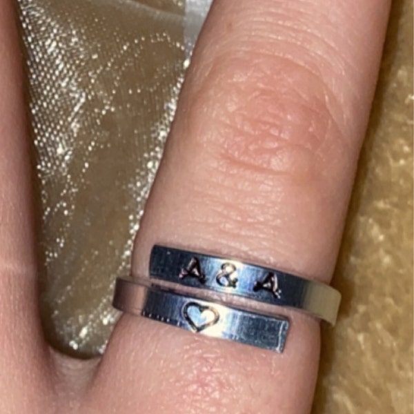 Custom Ring Personalized Custom - Hand Stamped Ring - Very Sturdy Ring ...