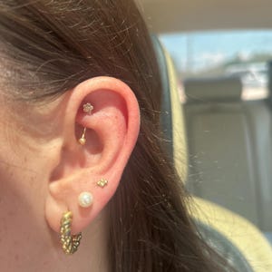 14k Solid Gold Cz Crown Belly Button Ring Tiara Gold Belly Ring ...