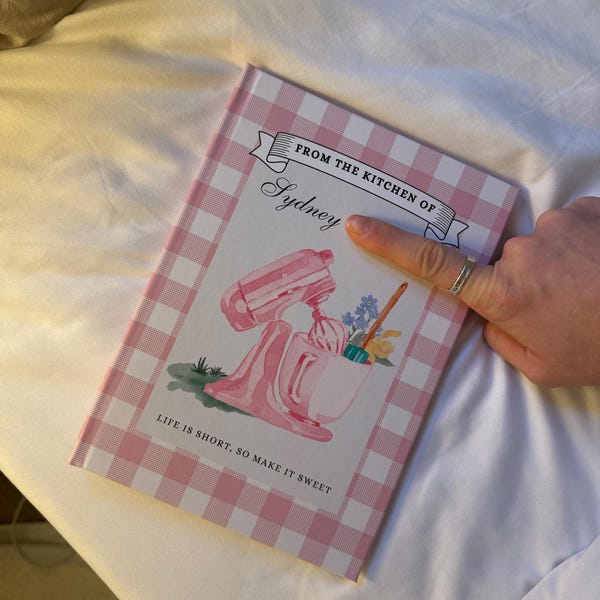 Bread Baking Recipe Book Customised Bake Journal Personalized for Baker ...