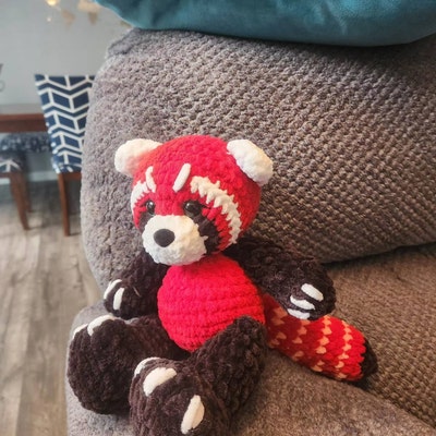Crochet Red Panda Pattern Amigurumi Red Panda Pattern Panda Diy Toy ...