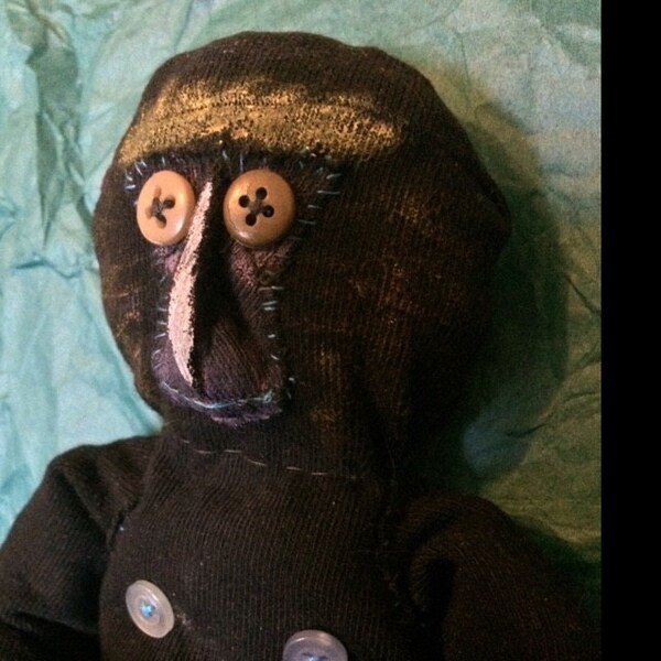 Devil Brooch Hand Painted Pin Laser Cut Wooden Handmade Demon - Etsy