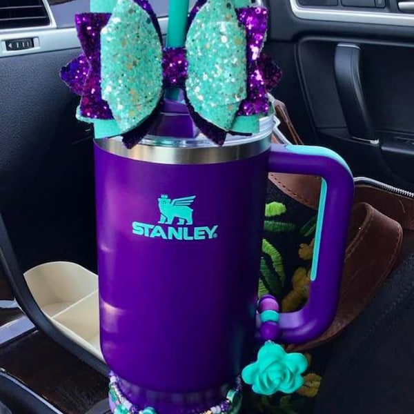 Deep Purple Stanley Bracelet Stack Accessories - Purple With Teal - Etsy