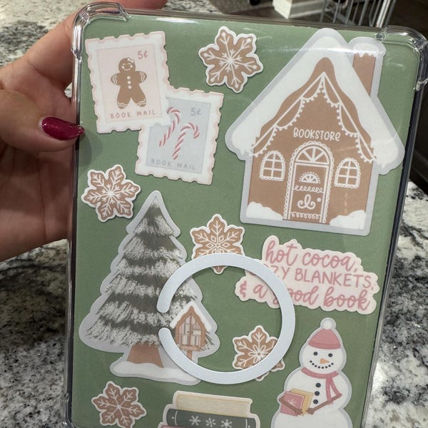 Snowy Chapters Sticker Pack | Kindle Stickers | Bibliophile | Water ...