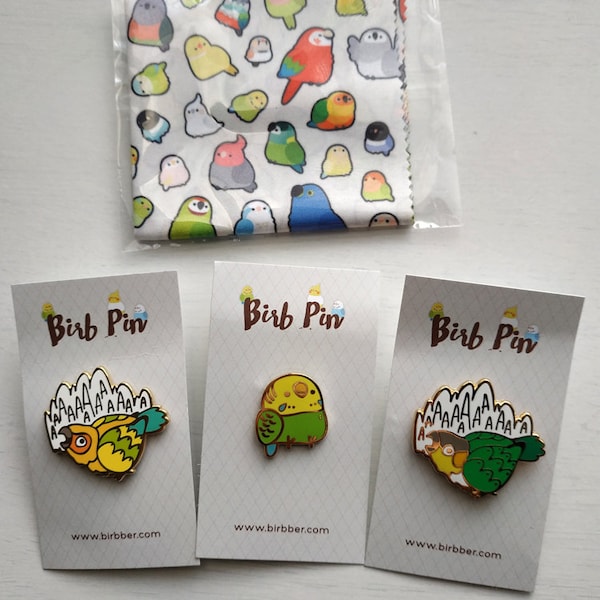 Pudgy Budgie Enamel Pin - Etsy
