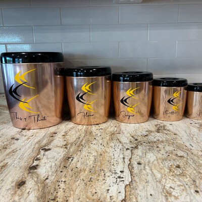 Sun & Rooster Canister and Shaker Decals Decals Only Canisters and ...