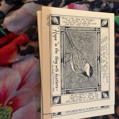 Hope is the Thing With Feathers Six-pack of Emily Dickinson Poetry ...