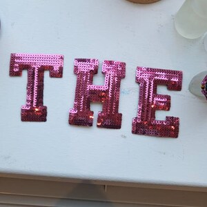 NEW COLOR 3in Sequin Iron-on Letters - Etsy