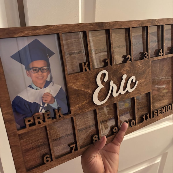 Personalized School Years Picture Frame | Pre-k Through Graduation ...