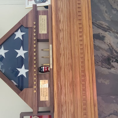 Memorial Flag Display Case With Shell Casings - Etsy