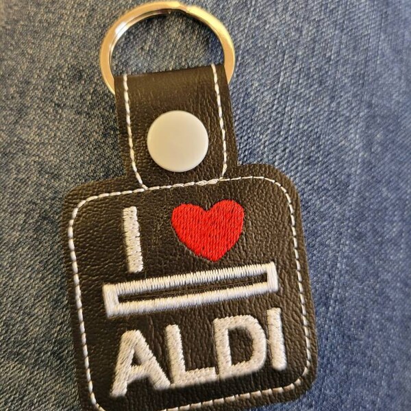 Aldi Quarter Holder, Aldi Keychain, Aldi Key Chain, Snap Tab, Key Fob ...