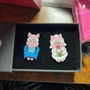 Simpsons Wedding Cuff Links Pig Bride and Groom Enamel Lisa's Wedding ...