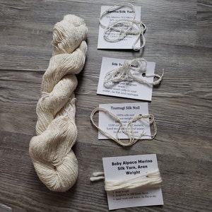 Linen Chainette Yarn Knitting Weaving Crochet Bleached - Etsy