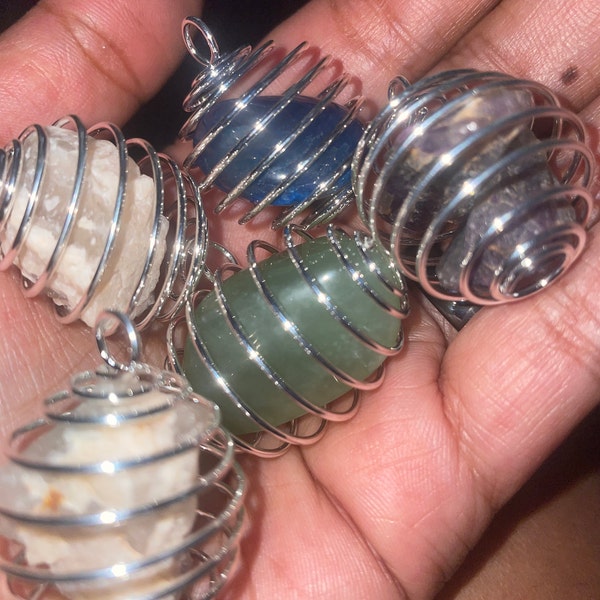 4 or 20 BULK Silver Spiral Bead Cages, Captive Bead Cage, Lantern Beads ...