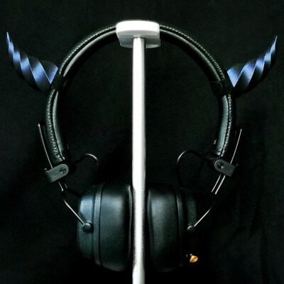 Curved Demon Imp HORNS for Headphones, Wiccan Gothic Satyr Horns, Devil ...