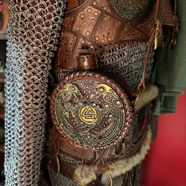 Larp Viking Armor. Leather Armor for a Celtic, Barbarian, Pagan or ...