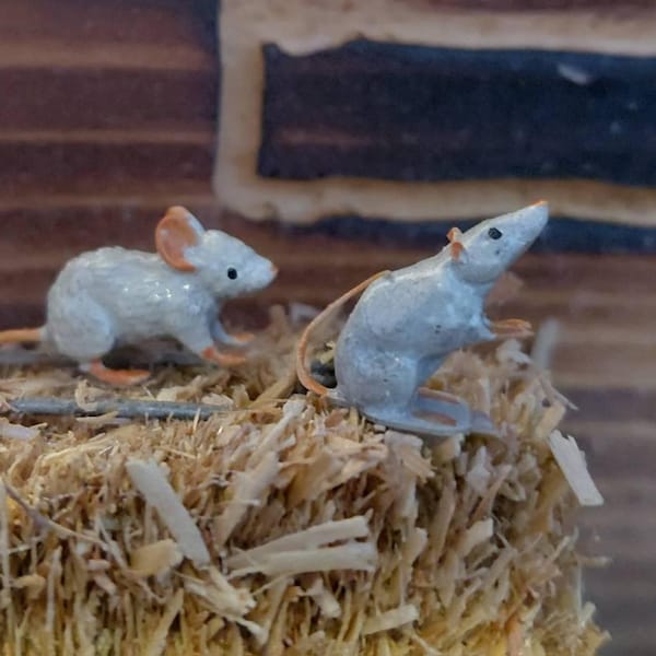 Miniature White Mouse, 1:12 Scale and 3D Printed (set of 2) - Etsy