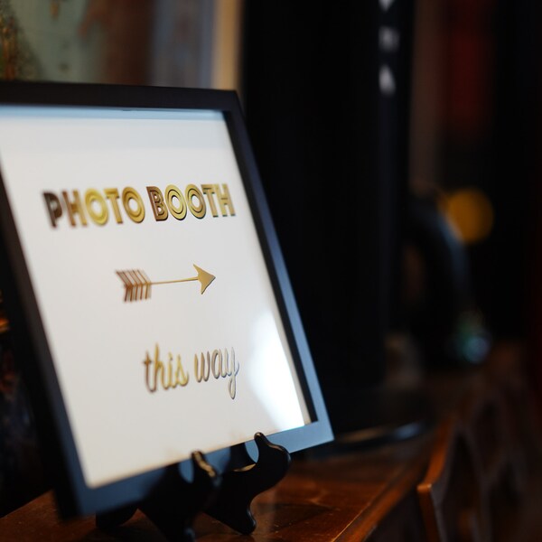 Private Event Sign, Printable Closed for Private Party Sign in Gold and ...