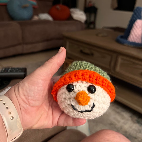 Crochet Snowman Bauble Pattern - PDF Pattern Digital Download in ...