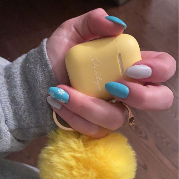 Custom AirPod Case With Pom Pom Keychain,silicone AirPod Case 4 With ...
