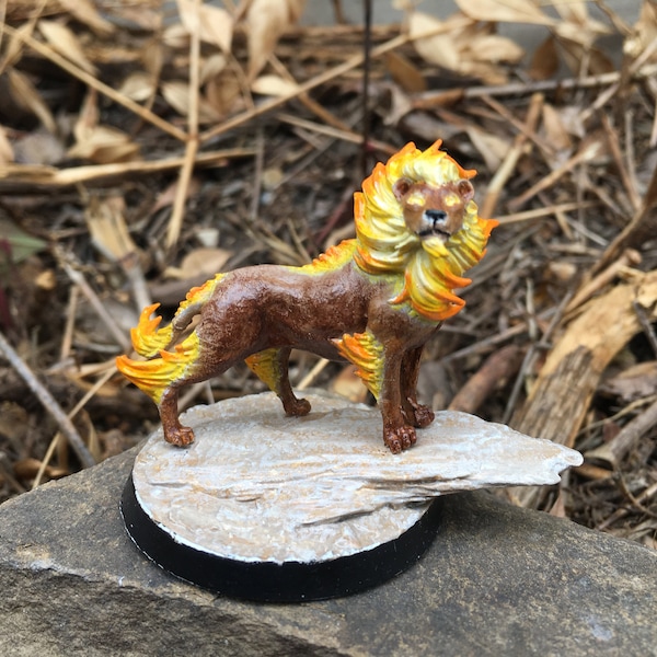 Lion in 4 Poses 28mm 3D Resin Printed Miniatures Dungeons and Dragons ...