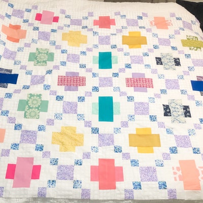 Modern Crossing Quilt PDF Pattern - Etsy