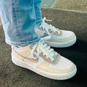 Two-tone Green Colorblock Custom Air Force 1's af1s - Etsy Canada