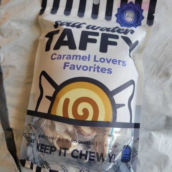 Taffy Shop Happy Birthday Salt Water Taffy 7oz Bag Candy - Soft and ...