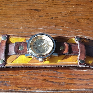 Fallout Inspired Unisex Wrist Watch Made From Full Grain Veg Tan ...