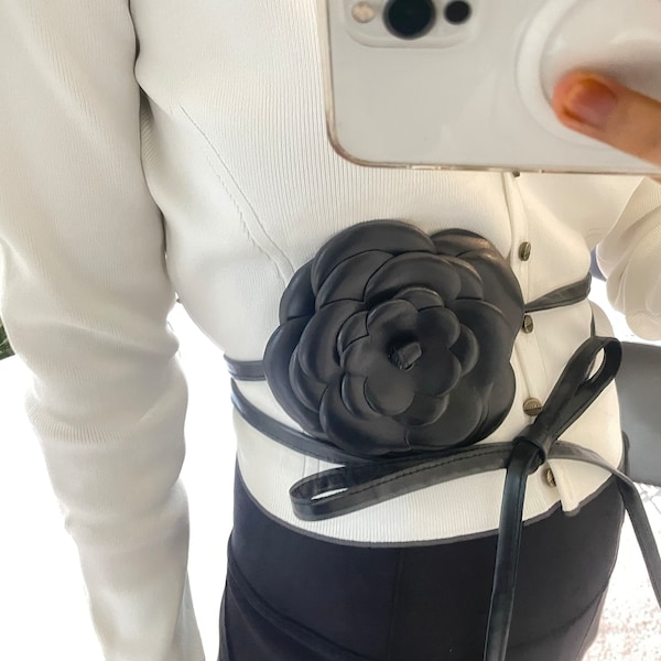 Women's Belt Wide Black Stretch Belt 4" / 10cm Glamorous Waist Cincher ...