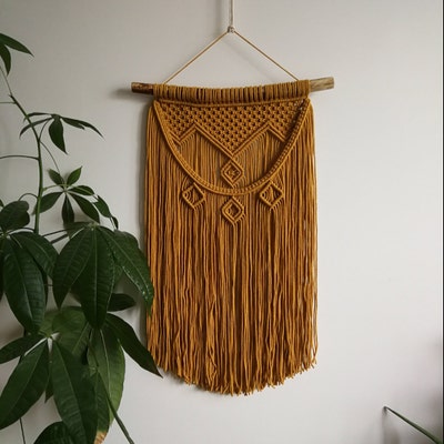 Macrame Wall Hanging, Custom Colors Size Unique Contemporary Macrame ...