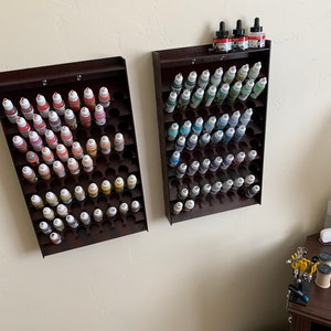 Wall Mounted Hobby Paint Storage Rack Vertical - Etsy