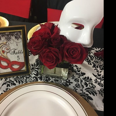 Wedding Masquerade Table Numbers 1-24, Wedding Table Numbers ...