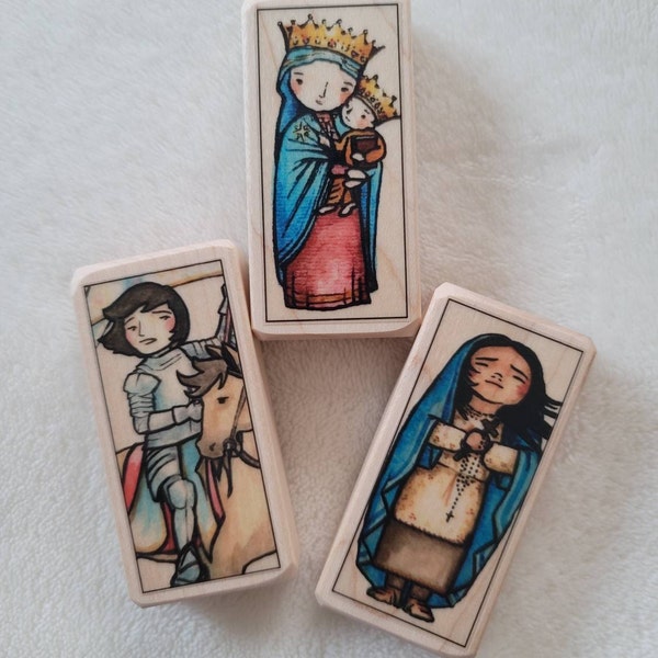 3 Patron Saint Blocks of Your Choice With Gift Bag // 300+ Saints to ...