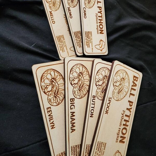 Wooden CREATURE PINS | Any Species | Custom Reptiles Amphibians ...