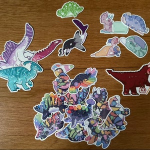Rainbow Anomalocaris Plushie Sticker Holographic Dinosaur - Etsy