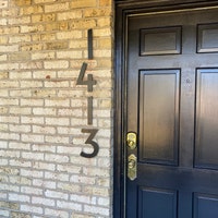 CLASSIC MODERN House Numbers, Black Front Door Numbers, 8 and 12 Inch ...